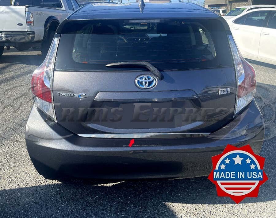 fit:2012-2019 Toyota Prius C Rear Trunk Lid Bumper Door Trim Cover ...