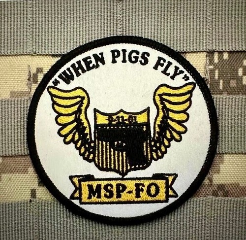 USAF F111-AARDVARK "WHEN PIGS FLY" EMBROIDERED IRON-ON PATCH... | eBay