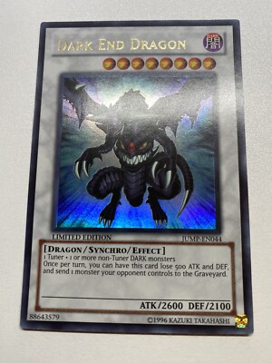 Yugioh Dark End Dragon Ultra Rare Limited Edition JUMP-EN044 HP | eBay