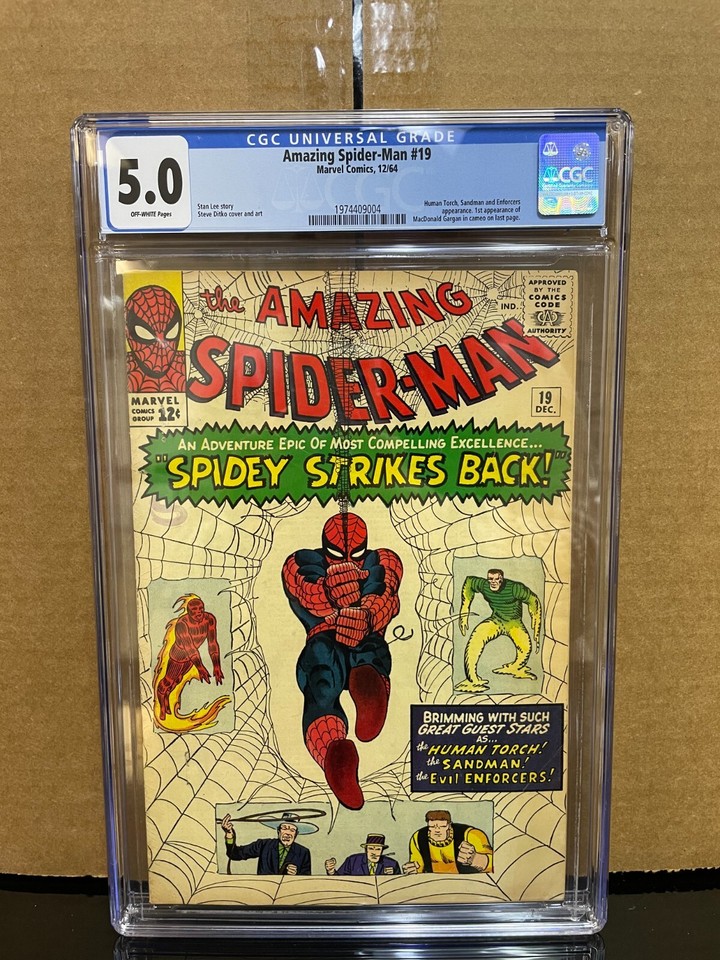 Marvel Comics The Amazing Spider-Man Issue #19 December 1964 CGC 5.0 ...