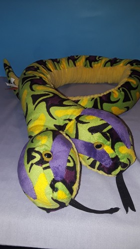 WILD REPUBLIC 48” Two Twin Headed Siamese Snake Plush Stuffed Animal | eBay