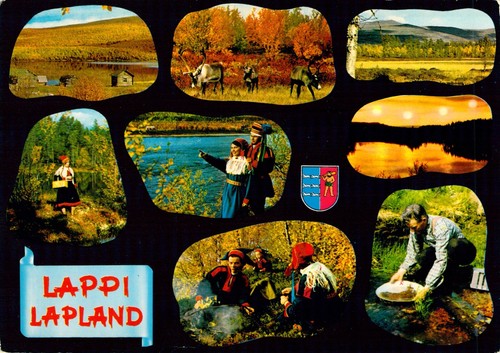 Lappi Lapland Suomi Finland -Multiview VTG Postcard M17 | eBay