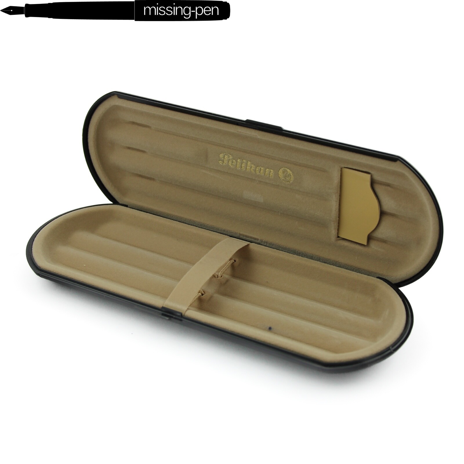 Pelikan Plastic Case / Etui in Brown-Black for up to 3 Pens from 1990's ...