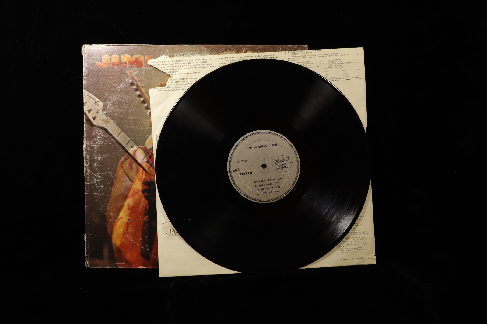 JIMI HENDRIX "JIMI" STEREO ALBUM PICKWICK RECORDS SPC-3528 Vinyl silver ...