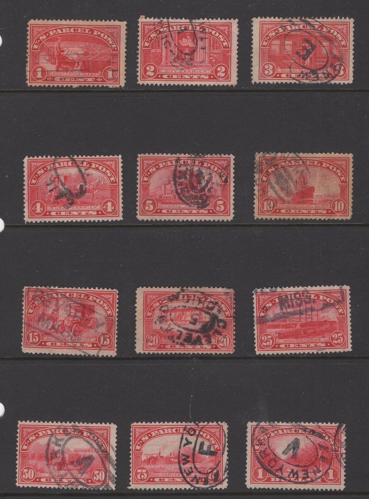 Scott Q1 - Q12 - Parcel Post. Set Of 12. Used. #02 Q1s12 | eBay