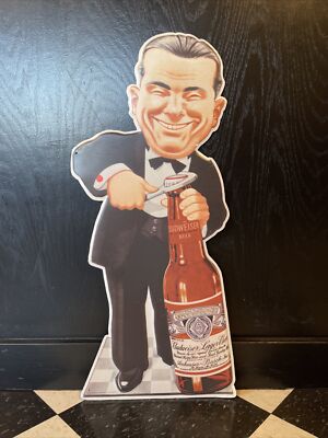 BUDWEISER Smiling Charlie Metal Sign | eBay