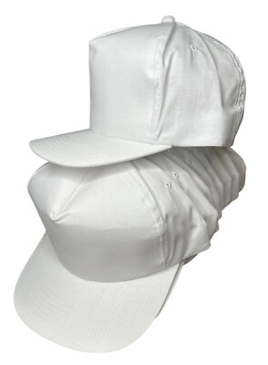 Vintage 80s 90s Young An White Snap Back Hats White Blank Lot Of 10 New ...
