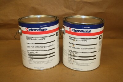 Lot of 2 X 1GL International Interbond 2340UPC Part A Coating - Grey ...