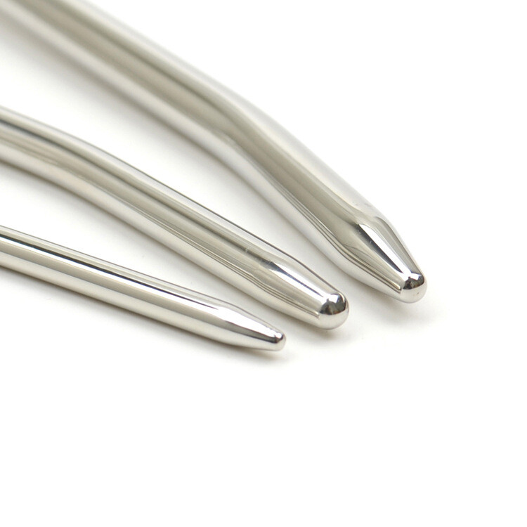 Men Metal 4-12mm Penis Insert Sounding Sounds Training Rod Stretcher ...