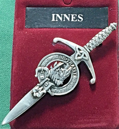 Innes Scottish Clan Crest Pewter Badge or Kilt Pin | eBay