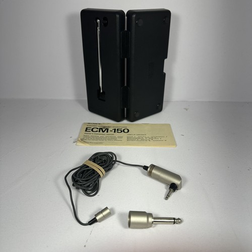 Sony ECM-150 Lapel Condenser Microphone ; Standard 1/4" Mic Plug With ...