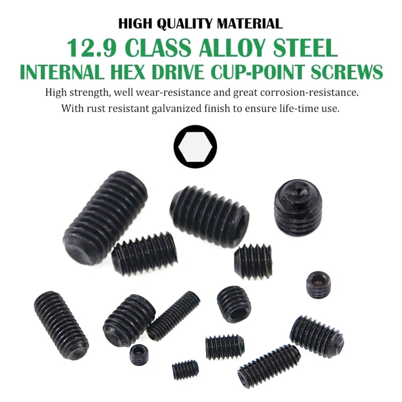 450pcs Assortment Door Handle Screws Set Carbon Steel for Various ...