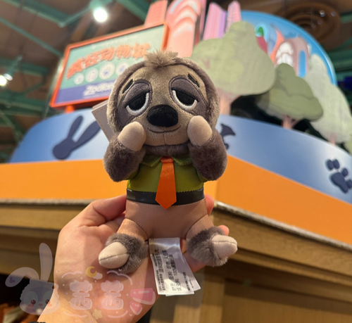 2024 Authentic Shanghai Disney Parks Zootopia Sloth shoulder Mini pal ...