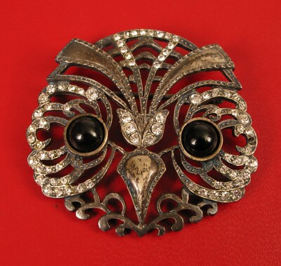VINTAGE MAd STERLING SILVER 925 MMA METROPOLITAN MUSEUM OF ART OWL PIN ...