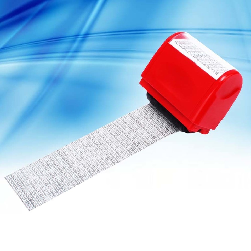 2pcs Mini Roller Stamp SelfInking Stamp Messy Code Security for Ofiice ...