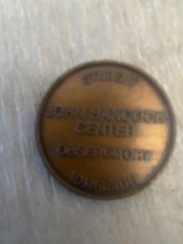 John Hancock Tower Observatory Student Discount Coin | eBay