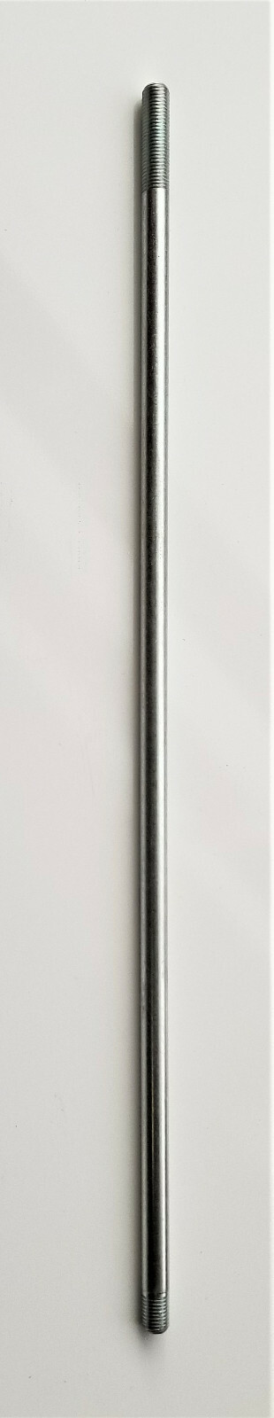 M10-1.25x16.25" Zinc Plated Steel Double End Threaded Stud with Nylon ...