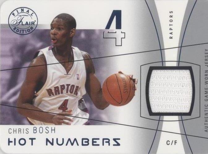 2003-04 Flair Final Edition - Hot Numbers Jerseys Chris Bosh #HN-CB ...