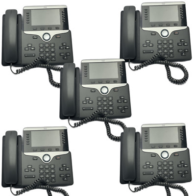 VoIP Phone internet CP-8841 Business Office PoE VoIP IP Phone x 5 ...