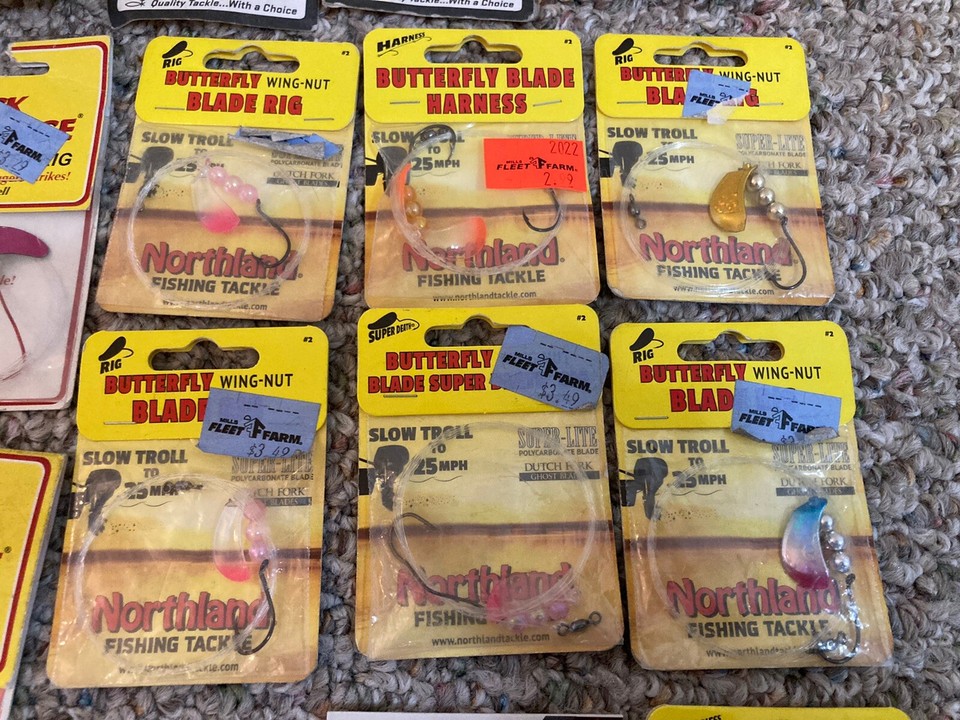 53 Pack Lot - Walleye Spinner Harnesses & Components - Mixed ...