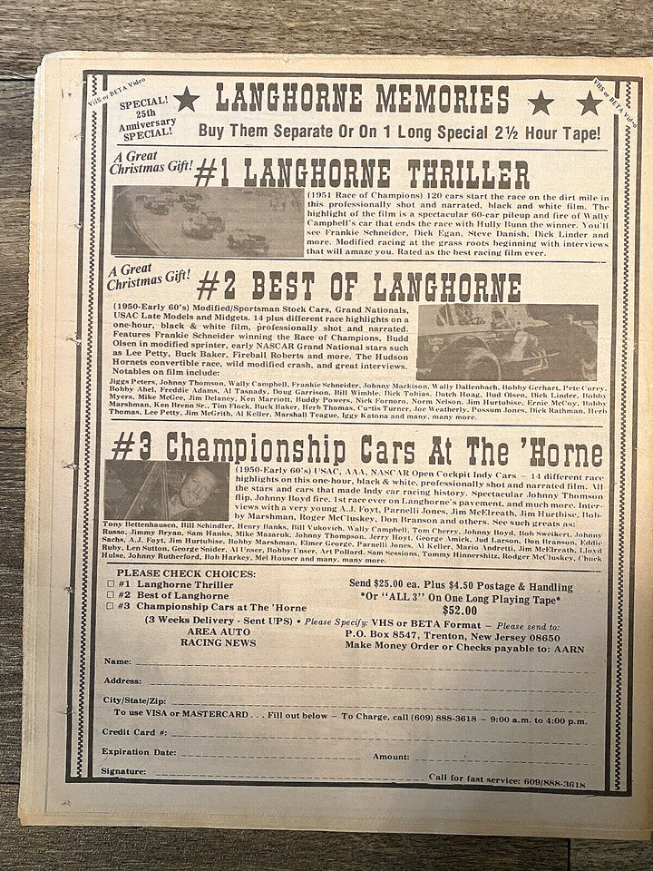 Area Auto Racing News January 26, 1988 31 Pages | eBay