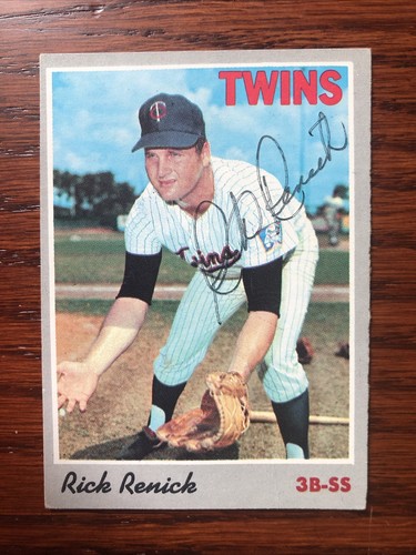 1970 TOPPS #93 RICK RENICK SIGNED AUTOGRAPHED CARD TWINS | eBay