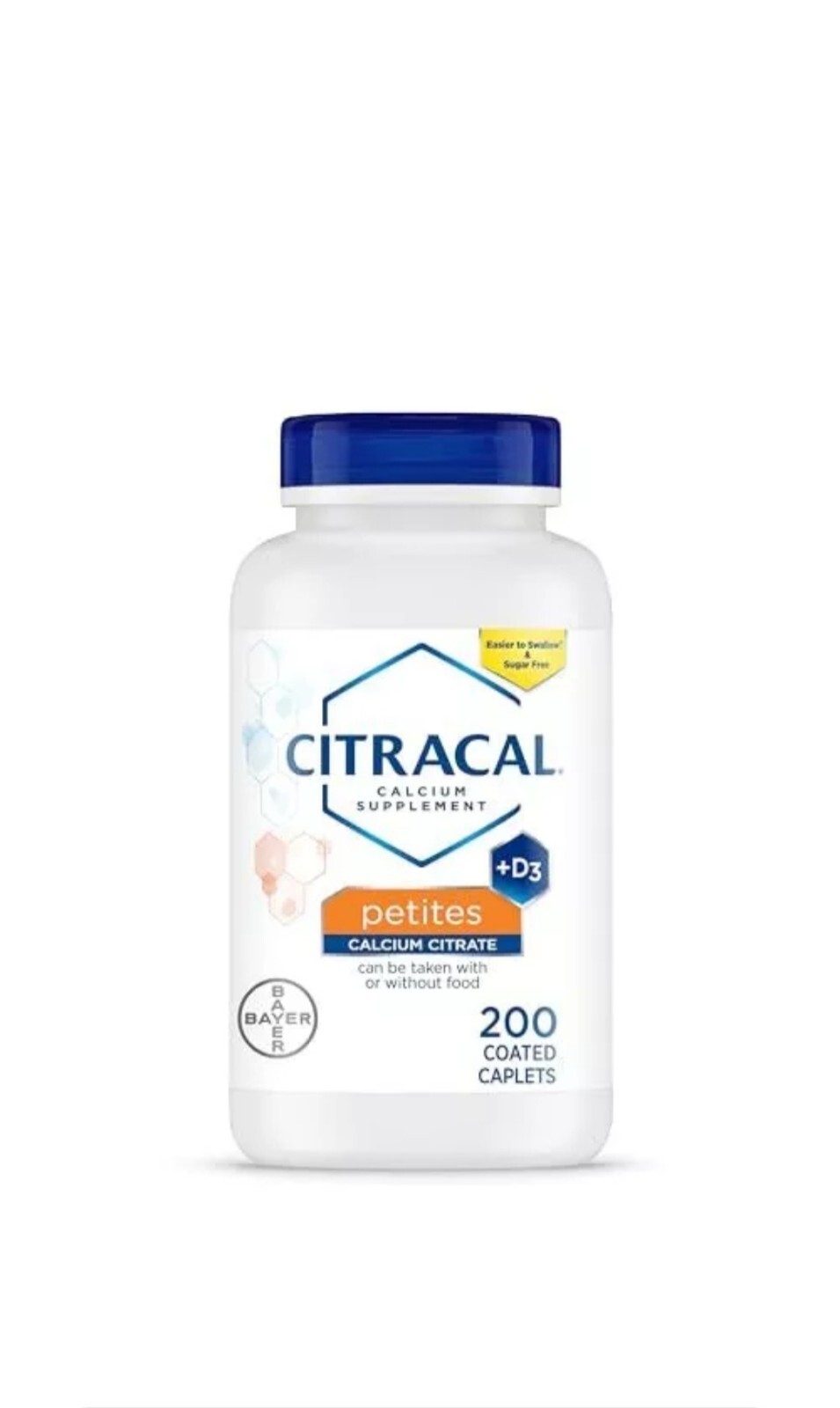 Citracal +D3 Petites Calcium Supplement Coated Capsules - 200 Count ...