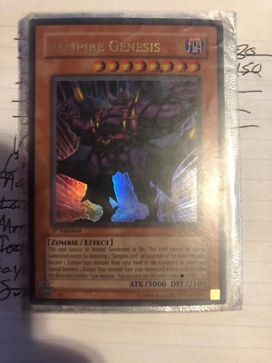 YuGiOh Vampire Genesis Limited Edition Card | eBay