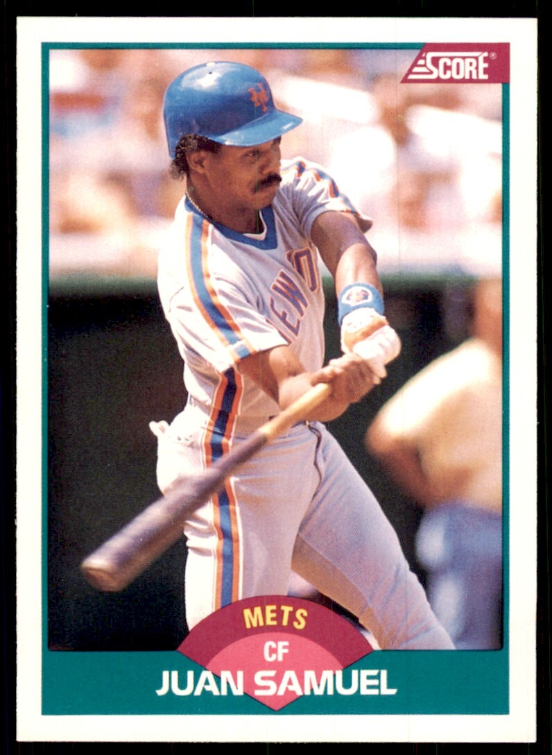 1989 Score Rookie & Traded. Juan Samuel New York Mets #21T | eBay