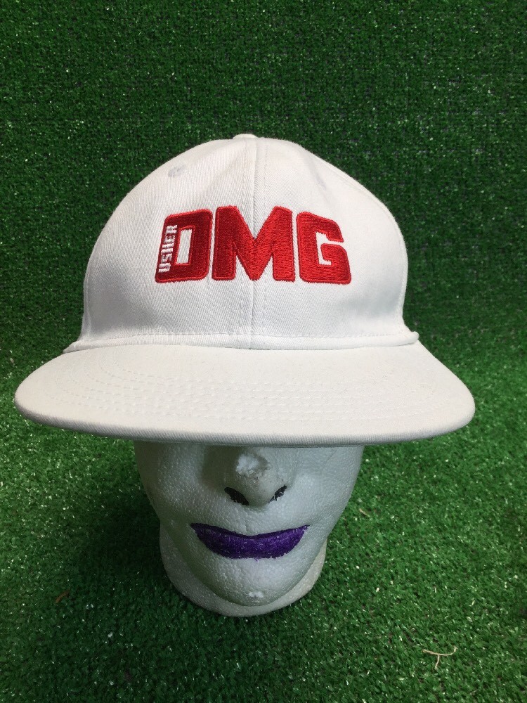 Rare Usher OMG HAT Oh My God Otto Flex One Size White… - Gem