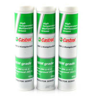 3x 300g Castrol grease LMX Lithium Complex Grease High Pressure Grease ...