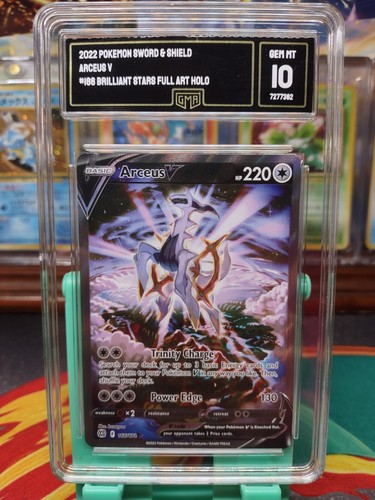 Mint 10 Pokemon Brilliant Star Arceus V Alt Art 166/172 GMA Potential ...