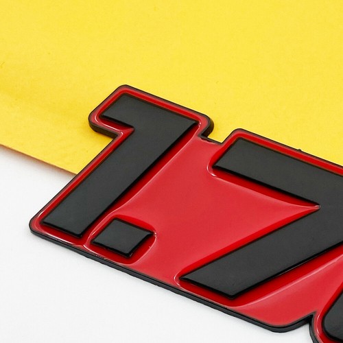 2x Metal Black & Red 1.7L Engine Emblem Car Logo Fender Trunk V6 V8 ...
