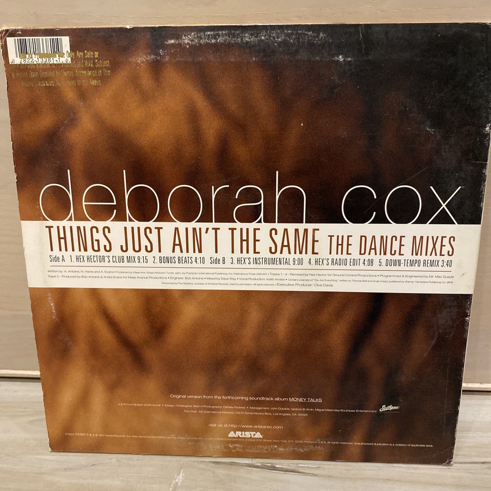 Deborah Cox - Things Just Ain't The Same 12" Vinyl & Self Titled CD 💿 ...