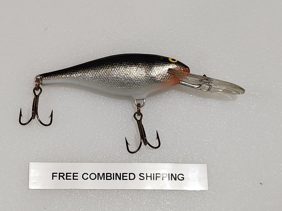 Vintage Rapala Shad Rap #7 Crankbait Silver Made in Finland SR-7 S | eBay
