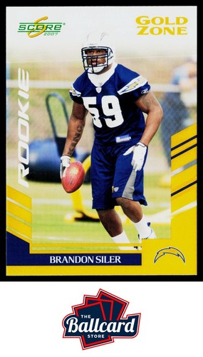 2007 Score #350 Brandon Siler Gold Zone #/600 | eBay