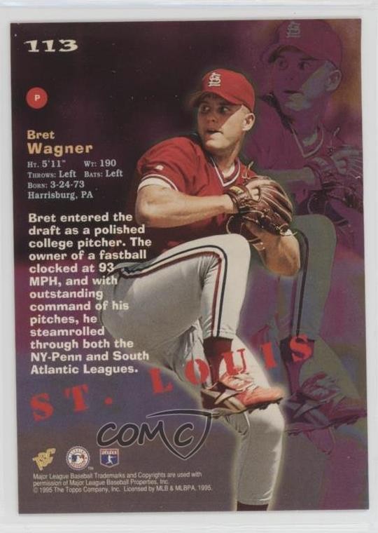 1995 Topps Stadium Club Bret Wagner Brett Wagner #113 | eBay