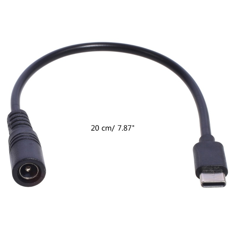 DC 5.5x2.1mm Female to Type C Male Power Charge Cable for Router LED ...