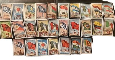 1963 Topps Midgee Flags of the World 27-Card Mini Lot - All Pictured | eBay