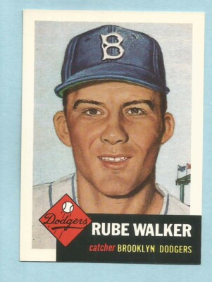 1991 Topps Baseball 1953 Archives Rube Walker #134 Brooklyn Dodgers NM ...