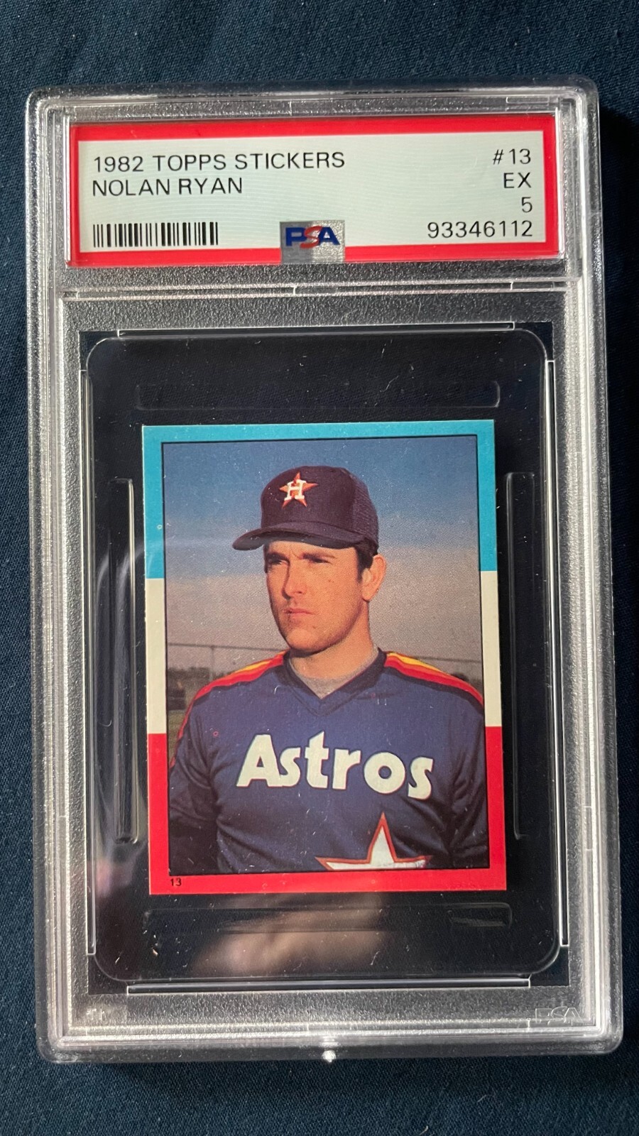 1982 Topps Stickers #13 - HOF Nolan Ryan Houston Astros PSA 5 | eBay