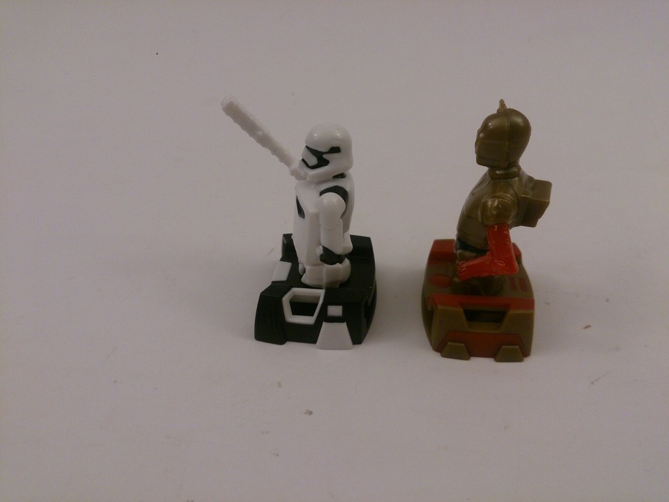 Kinder Joy Star Wars Disc Launcher Toy Figurines C-3PO & Stormtrooper ...