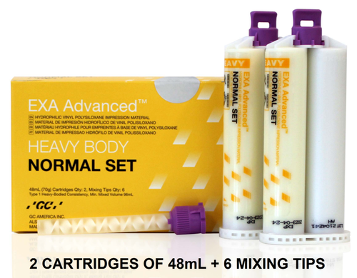 EXA Advanced™ Heavy Body Normal Set Impression Material 48mL + Tips by ...