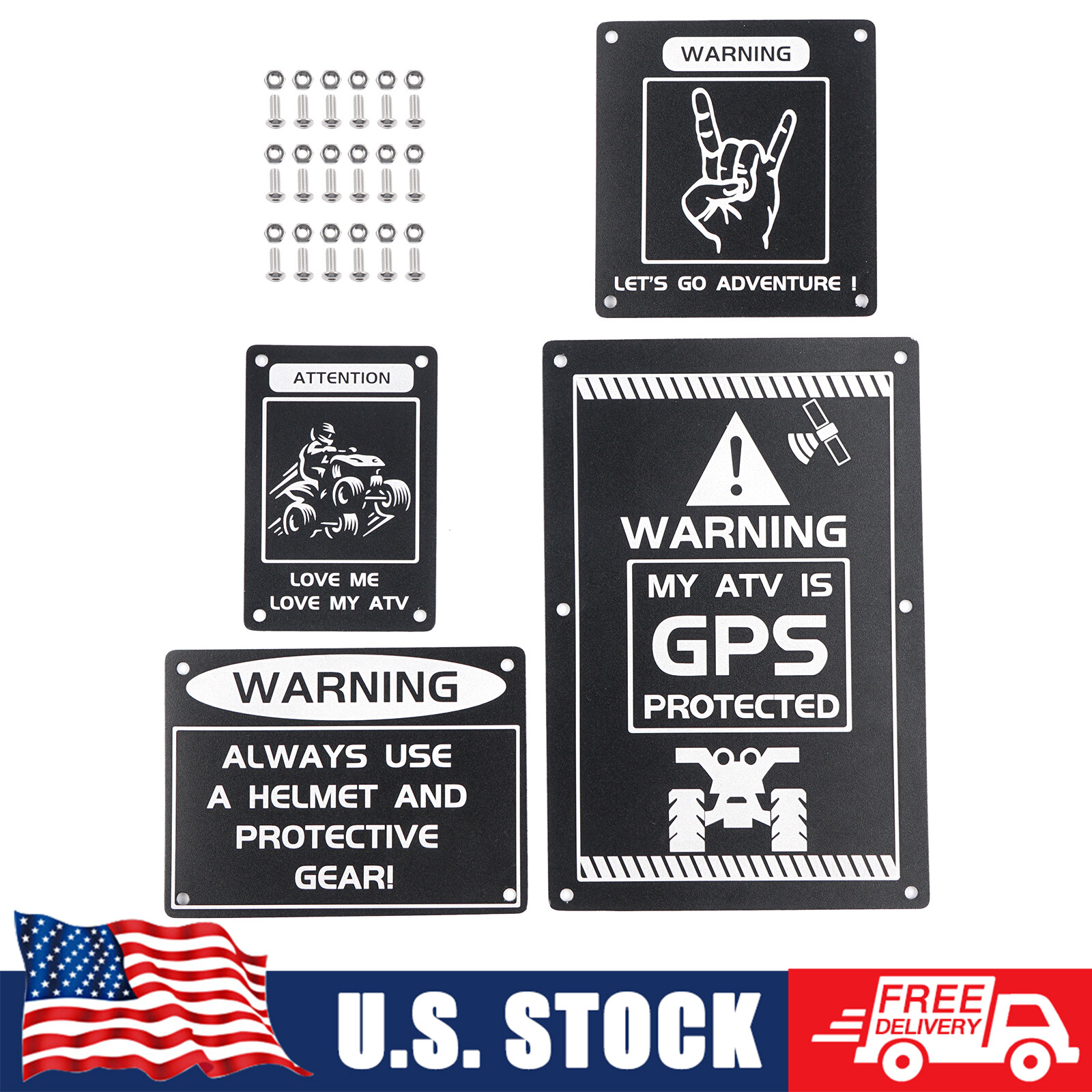 For Yamaha Raptor 700 YFM700 R ATV Fender Warning Tags Plates Badges ...