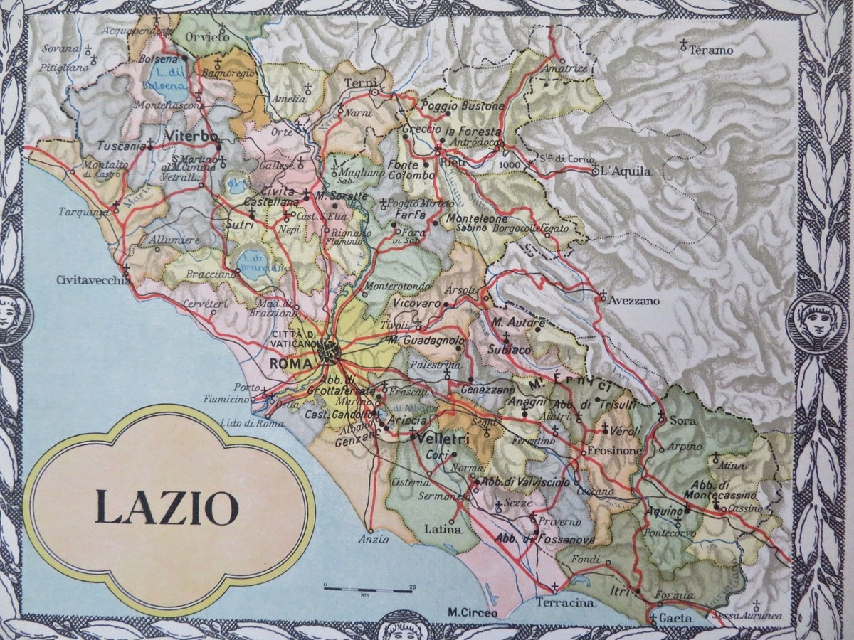Talamonti Lazio Italy Map