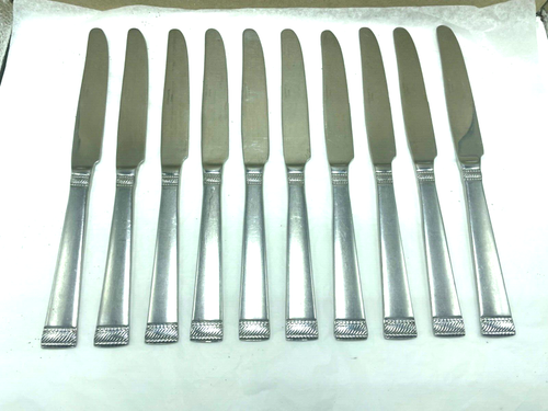Cuisinart VALENCE Stainless 18/10 Silverware Flatware Dinner Knives 10 ...