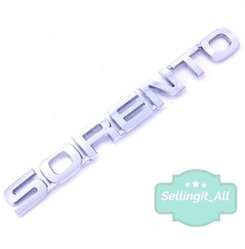 11 12 13 Kia SORENTO Emblem Chrome Nameplate Rear Hatch Liftgate 86310 ...