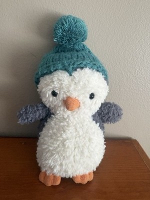 Jellycat Wee Winter Penguin with Teal Hat 6" Plush 4319 | eBay