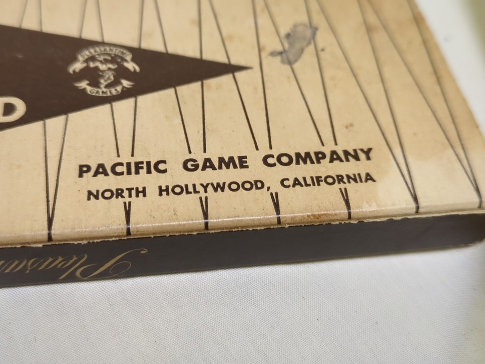 Vintage Pacific Game Company #705 Natural Hardwood Inlaid Cribbage ...