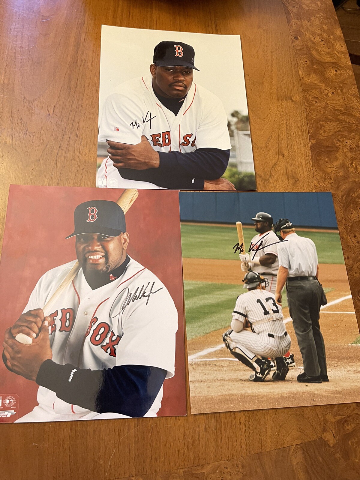 MO VAUGHN SIGNED 8X10 PHOTO AUTOGRAPH BOSTON RED SOX Lot Of 3 | eBay